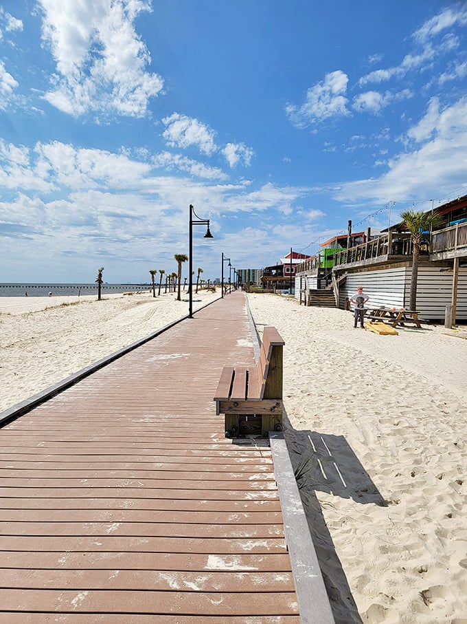 This boardwalk isn't just a path&mdash;it's an invitation. The perfect spot to stroll, contemplate life's mysteries, or justify that second helping of beignets.