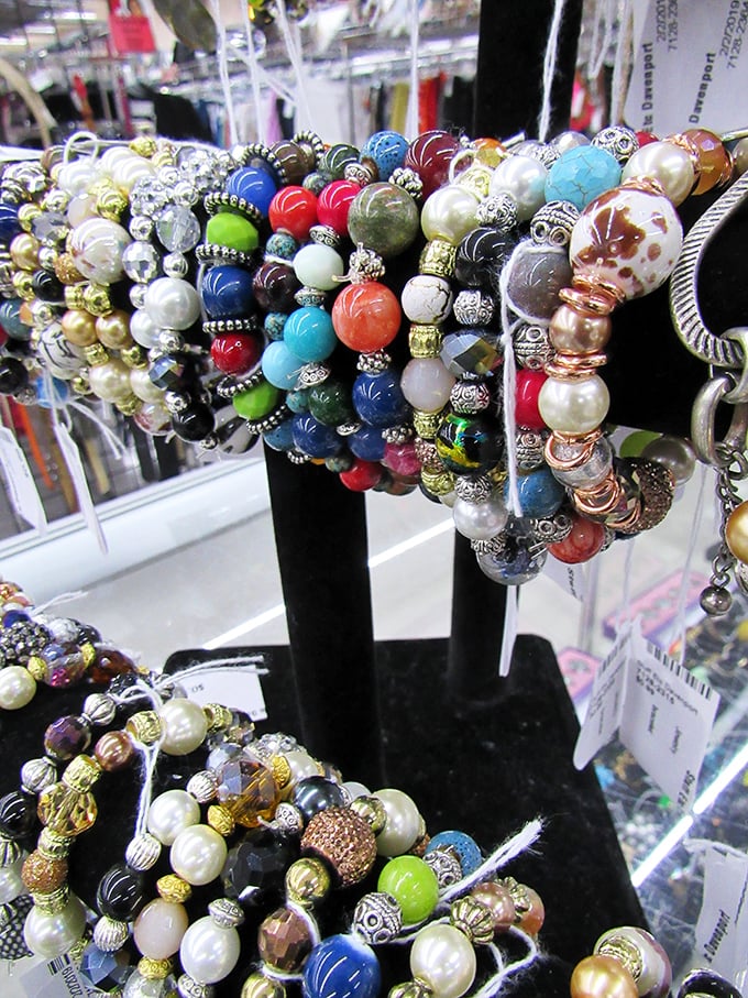 Arm candy galore! These beaded bracelets bring a pop of color to any outfit&mdash;like wearable confetti for your wrists.