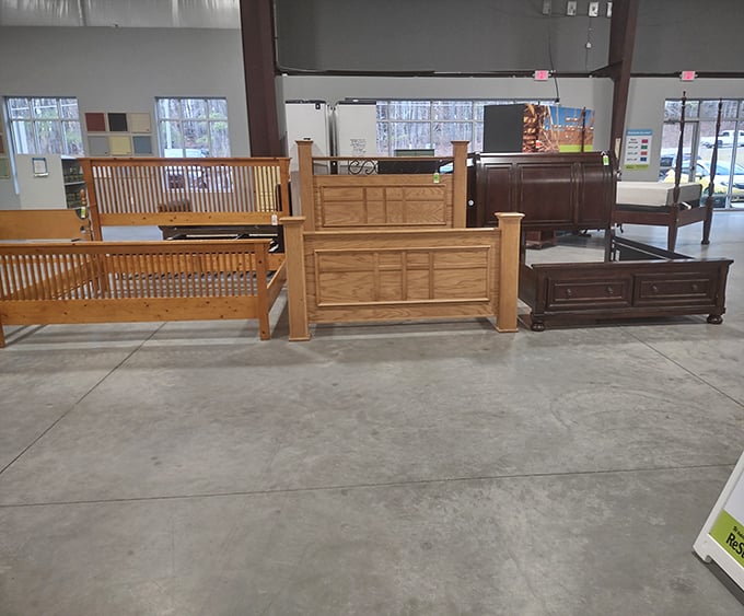 Bedroom furniture that tells stories &ndash; from mission-style headboards to ornate footboards. Sleep tight knowing you've saved a small fortune.