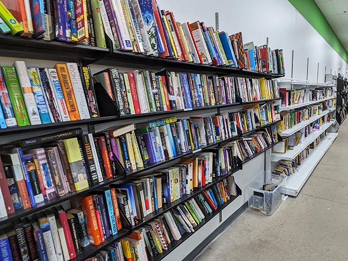 The book section: where literary adventures cost less than a cup of coffee and nobody judges your eclectic reading habits.