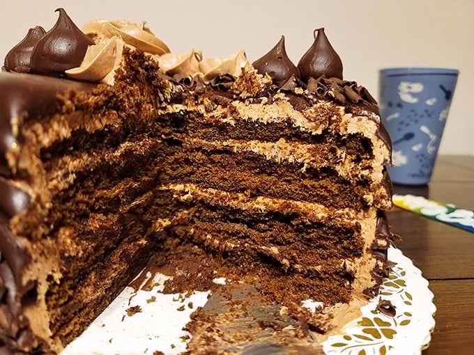 This chocolate layer cake doesn't just have layers&mdash;it has chapters, each one telling a more decadent story than the last.