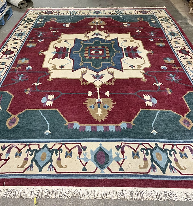 This isn't just a rug&mdash;it's a handcrafted textile masterpiece waiting to transform someone's living room into a conversation starter.
