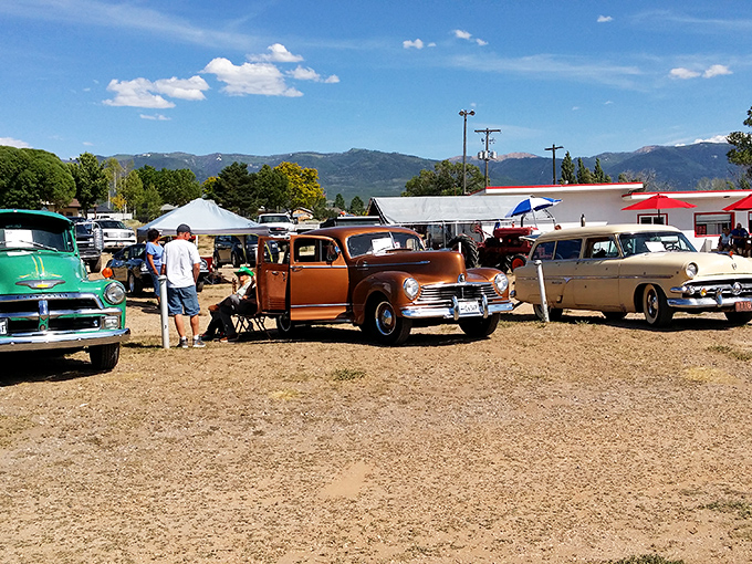 Classic cars line up for a special event, proving some traditions&mdash;like drive-in movies&mdash;never go out of style.