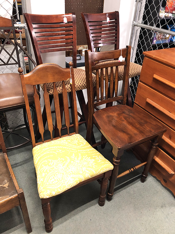 The chair convention has arrived! From formal dining to casual kitchen, these wooden beauties are waiting for their forever table.