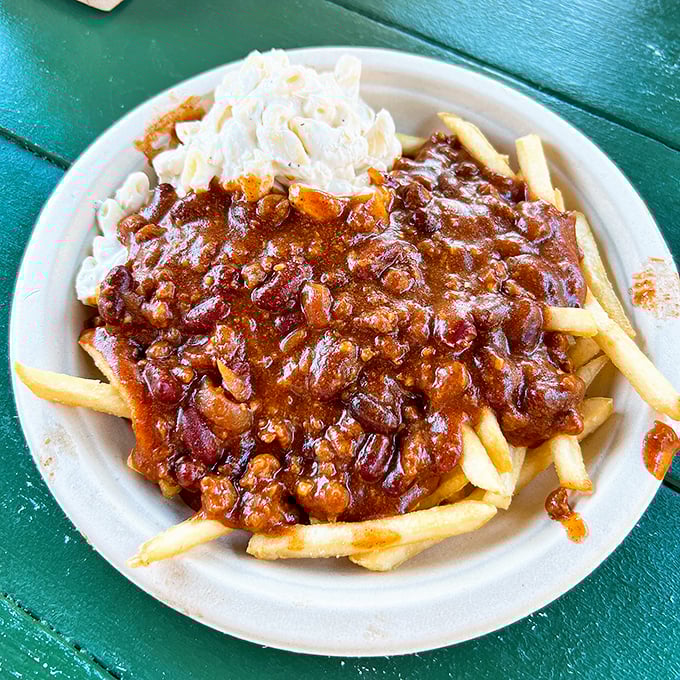 Chili fries that laugh in the face of diet plans &ndash; a glorious mess worth every napkin you'll need.