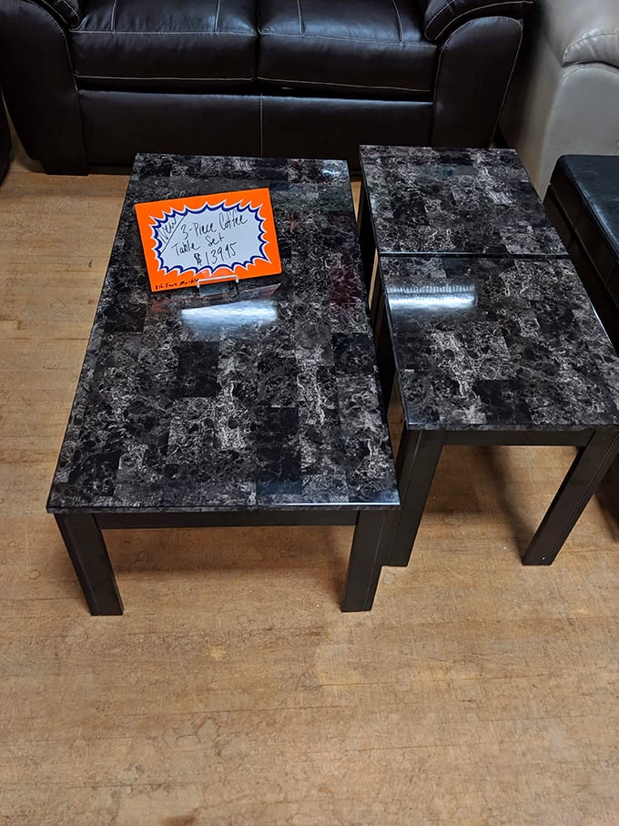 Coffee tables with that "just moved out of the showroom" look, minus the "just emptied my bank account" price tag.