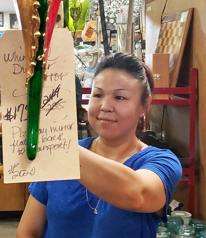 The thrill of the find is written all over her face&mdash;that moment when something forgotten by time becomes exactly what you never knew you needed.