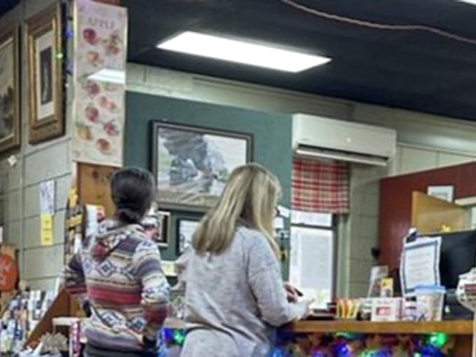 The universal language of antiquing: that moment when two shoppers spot something that triggers a shared memory.