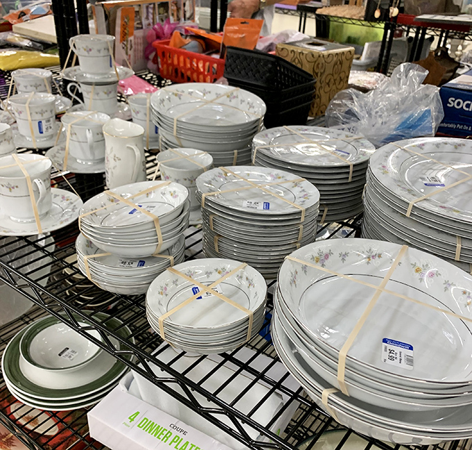 Grandma's china cabinet dreams come true! These delicate floral patterns are ready to elevate your Tuesday night mac and cheese to royal status.