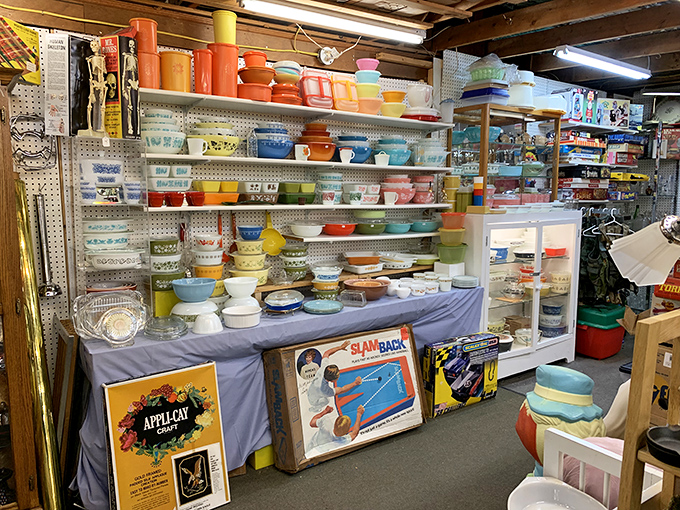 The Pyrex rainbow that makes modern kitchenware look positively boring. Grandma's mixing bowls have become the rock stars of vintage collecting.