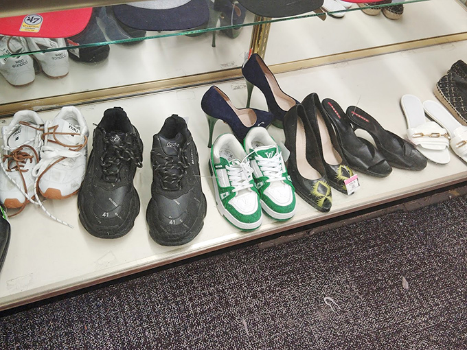 The shoe section: where finding your size in a style you like feels like winning a very specific lottery.