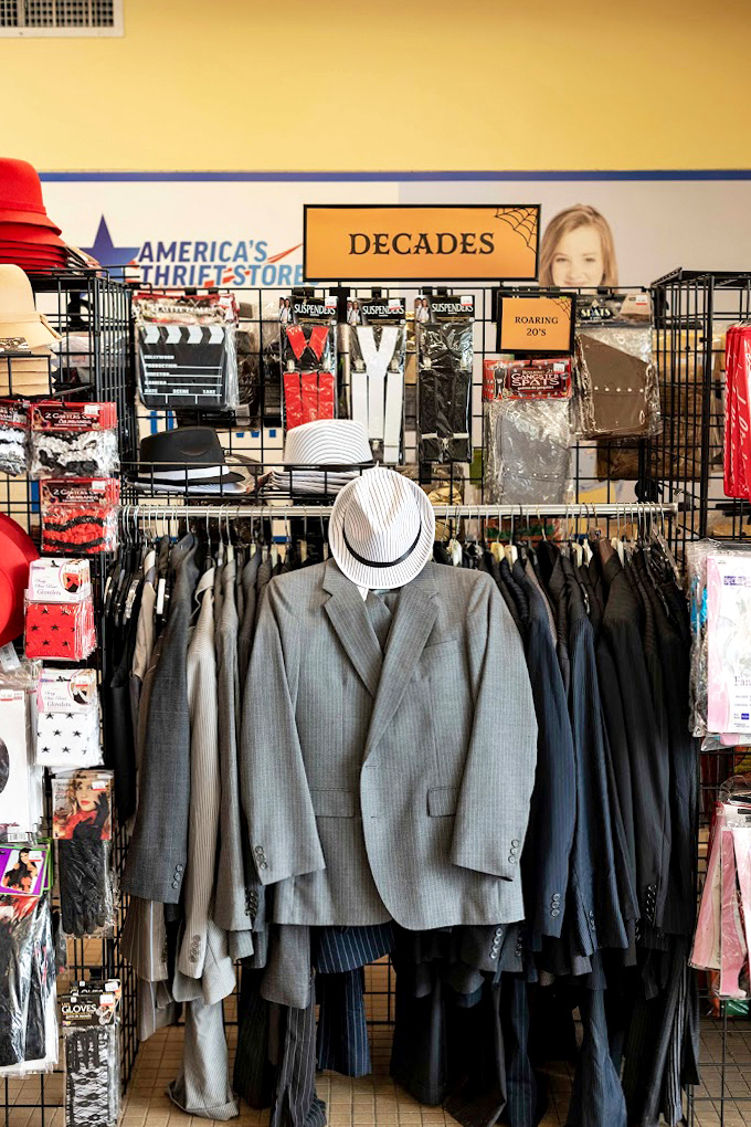 The "Decades" section transforms everyday shoppers into time travelers. Don Draper's suit awaits its next Manhattan&mdash;or Alabama sweet tea.