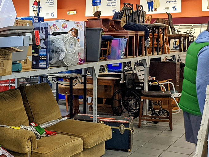 Furniture finds that tell stories&mdash;each chair, table, and cabinet waiting for its second act in your living room's ongoing production.