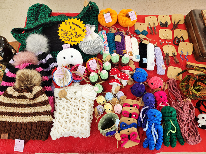 Handmade with love and priced with mercy. These colorful crocheted creations bring warmth in both temperature and spirit.