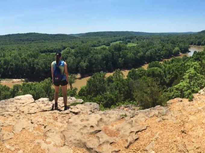 Standing on limestone bluffs hundreds of feet above the valley floor offers the kind of perspective you can't get from any self-help book.