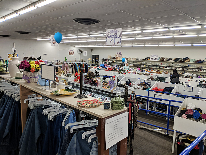 The entrance view reveals the store's true scale. Like walking into Narnia through a department store wardrobe&mdash;it just keeps going.