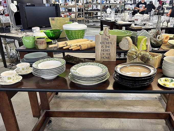 Grandma's kitchen collection lives on! These vintage dishes have hosted thousands of meals and are ready for thousands more.