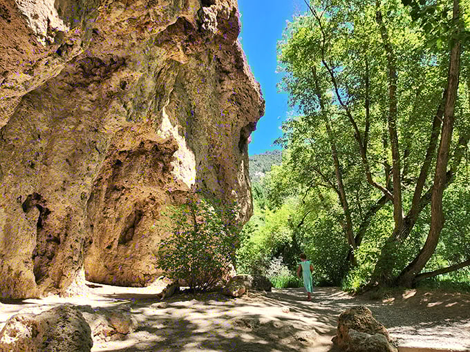 Where Indiana Jones meets Colorado: this trail skirts massive rock formations that have been standing far longer than any human civilization.