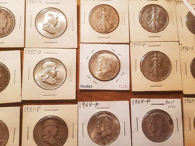 History buffs rejoice! These meticulously organized coins tell America's story through pocket change – each one a tiny time machine with presidential profiles.