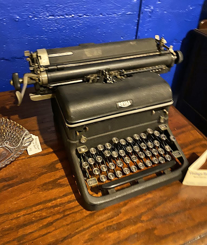 This vintage typewriter has probably written love letters, resignation notices, and perhaps even the Great American Novel that never made it to print.