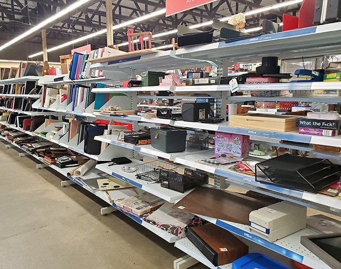 Office organization heaven or craft supply goldmine? The binder section offers structure for chaos at pocket-friendly prices.