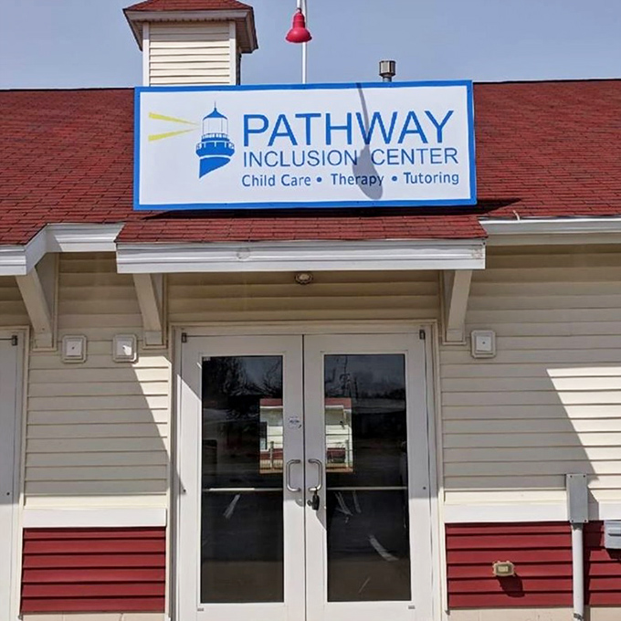 The Pathway Inclusion Center brings community services to the shopping mix, because Harbor Light Landing serves locals year-round.