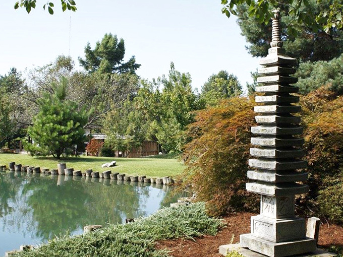 This multi-tiered stone pagoda isn't just decorative&mdash;it represents the five elements of the universe. Ancient symbolism with a side of serenity.