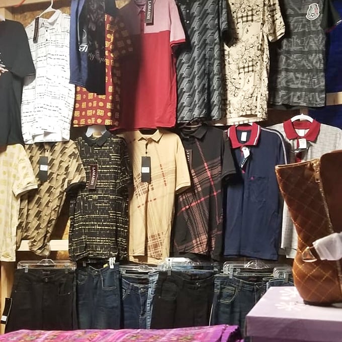 Men's fashion lineup that spans decades and styles. These shirts and jeans aren't just clothing&mdash;they're time capsules waiting for their next chapter.