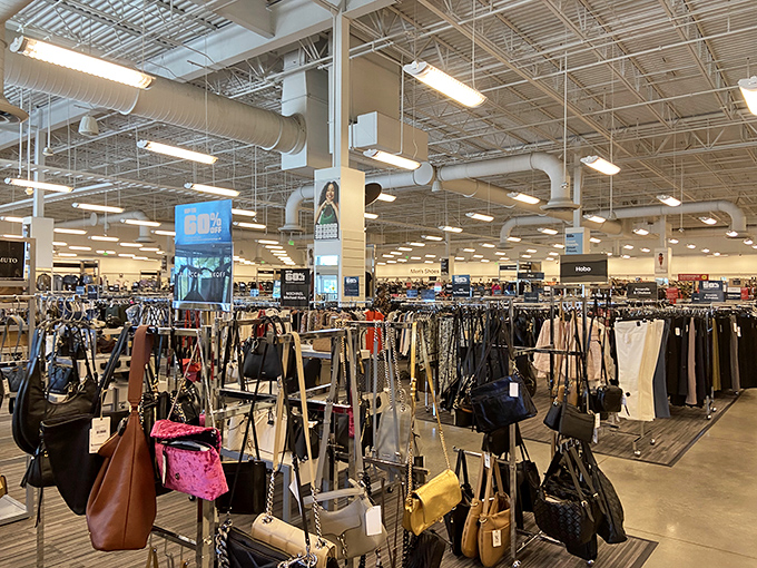 Not a mirage but an actual oasis of handbags—where purses of every shape, size, and color stand ready for their forever homes.