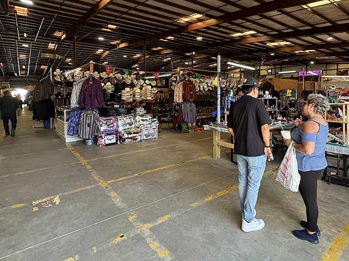 The indoor market hums with the energy of discovery as shoppers navigate aisles filled with possibilities and conversations with strangers-turned-friends.