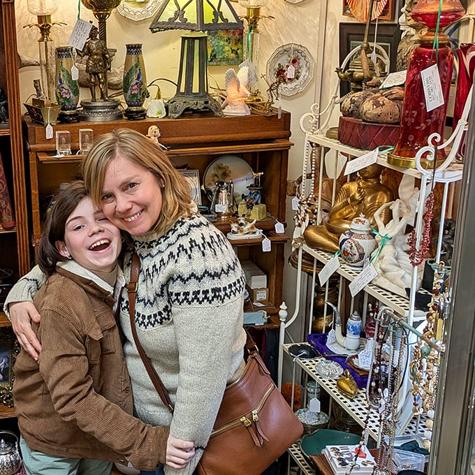 Shoppers enjoying the thrill of discovery amid carefully curated collections. The joy of finding that perfect something is written all over their faces.