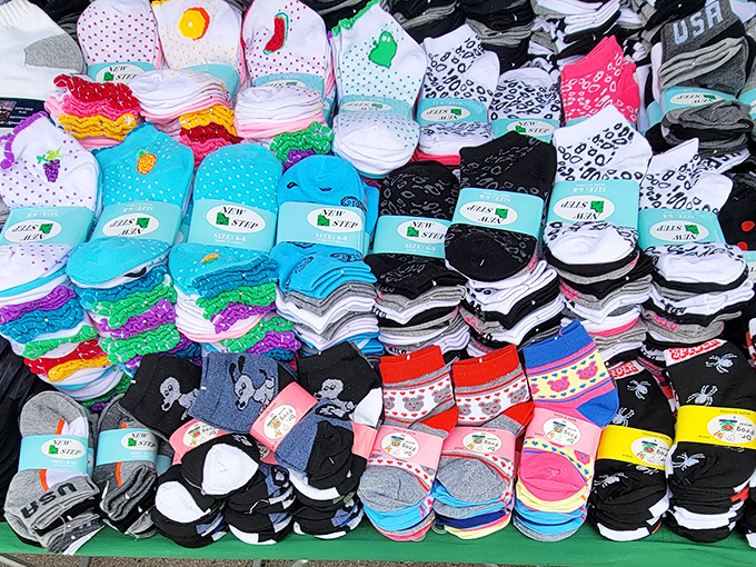 Sock shopping at the mall? Boring. Sock shopping at the flea market? An explosion of personality waiting to warm your feet and your heart.