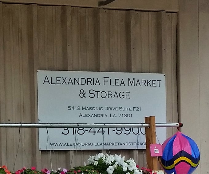 The sign says it all&mdash;Alexandria Flea Market & Storage, where one person's storage becomes another's treasure trove.