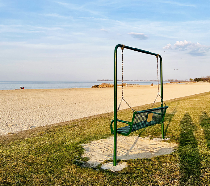 The swing with the best view in Ohio. Take a seat, breathe in that lake air, and remember what vacation feels like.
