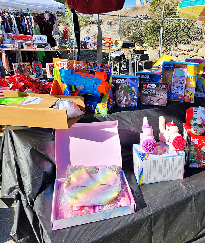 Today's toy treasures, tomorrow's attic classics. From NERF to LEGO, this stall proves one generation's nostalgia becomes another's brand-new adventure.