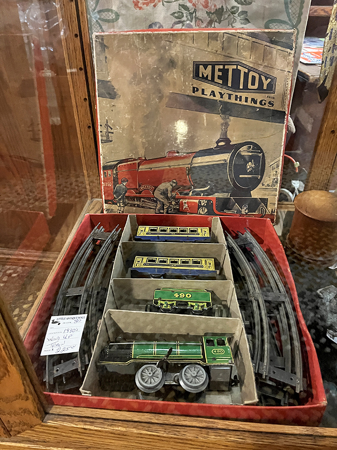 This vintage Mettoy train set doesn't just transport tiny imaginary passengers &ndash; it carries grown adults straight back to childhood.