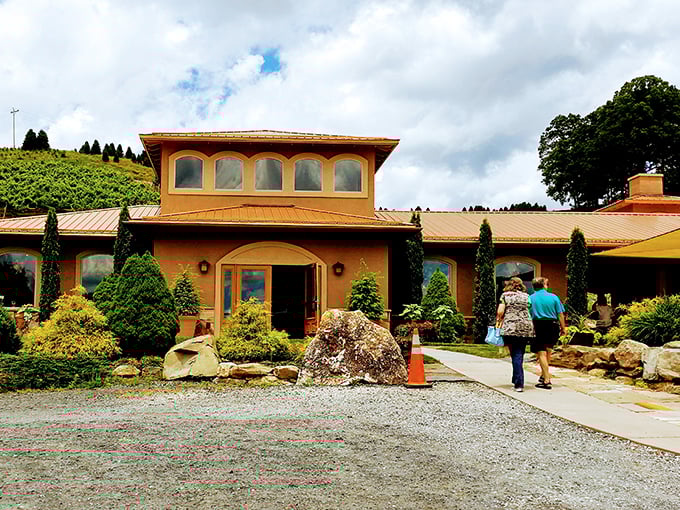 The entrance says "welcome home" rather than "exclusive wine club"&mdash;a refreshing approach that pairs perfectly with their approachable wines.