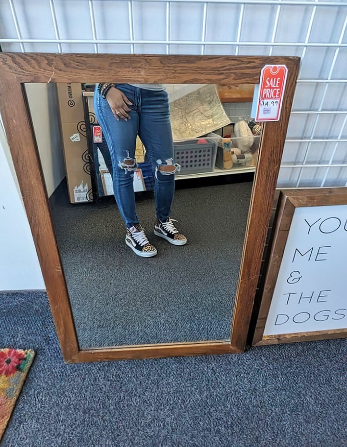 Mirror, mirror on the wall, who's the thriftiest shopper of all? Solid wood frames at fraction-of-retail prices make decorating affordable.