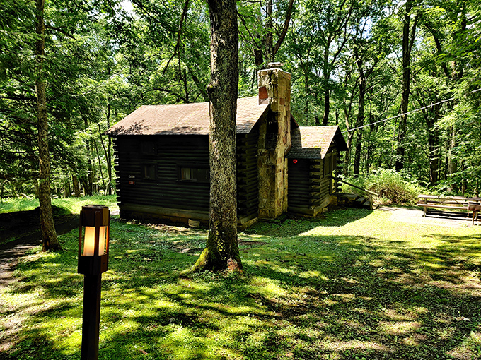 Lincoln's vacation home? Not quite, but these rustic cabins channel the same frontier spirit with considerably better plumbing.
