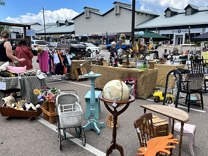 Antiques with attitude! That globe isn't just decoration&mdash;it's your next conversation piece waiting to be discovered.