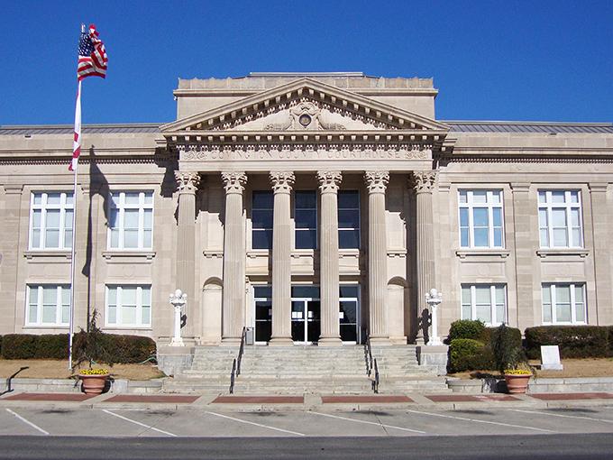 Historic courthouse stands sentinel over a community that values tradition and neighborly connections. 