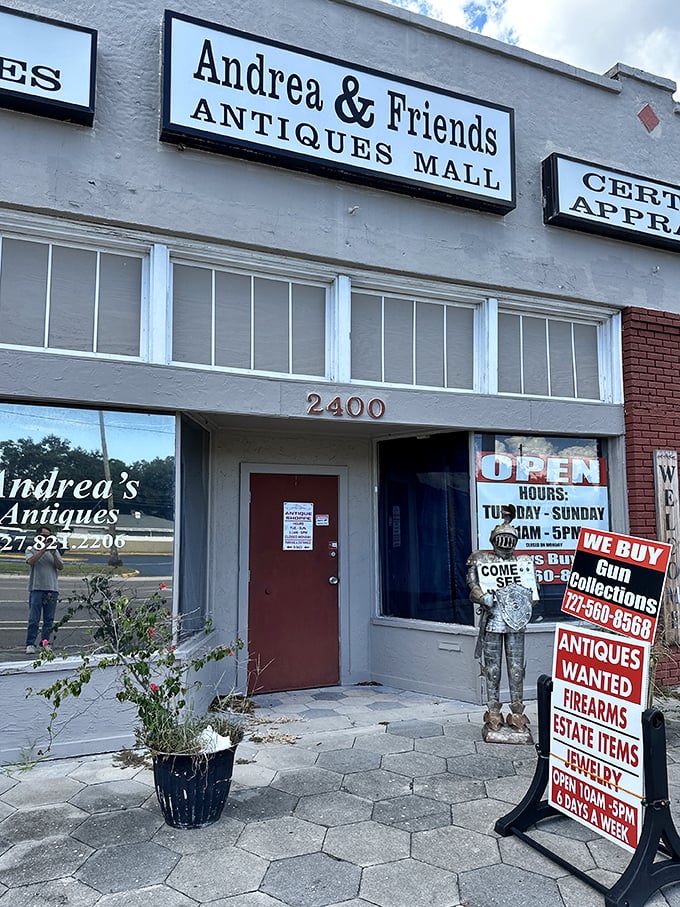 This unassuming facade hides a world of vintage wonders where yesterday's forgotten items become tomorrow's prized possessions.