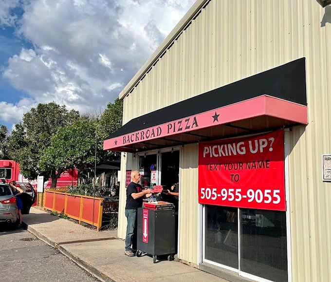 Back Road Pizza's industrial-chic exterior houses some serious pizza magic. Sometimes the best finds are off the main drag.