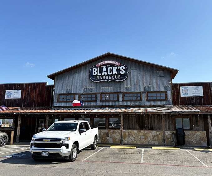 Black's corrugated metal exterior is Texas barbecue in architectural form&mdash;unpretentious, sturdy, and completely authentic.
