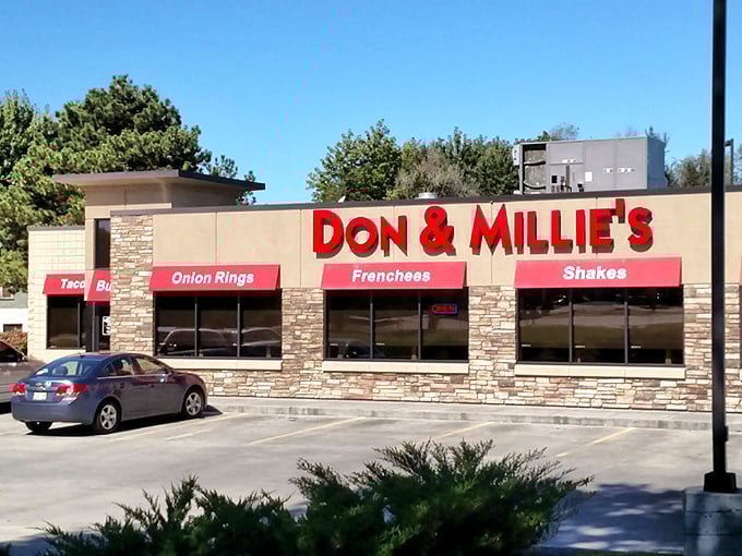 Don & Millie's stone facade might look unassuming, but those red awnings hint at the flavor treasures waiting inside.