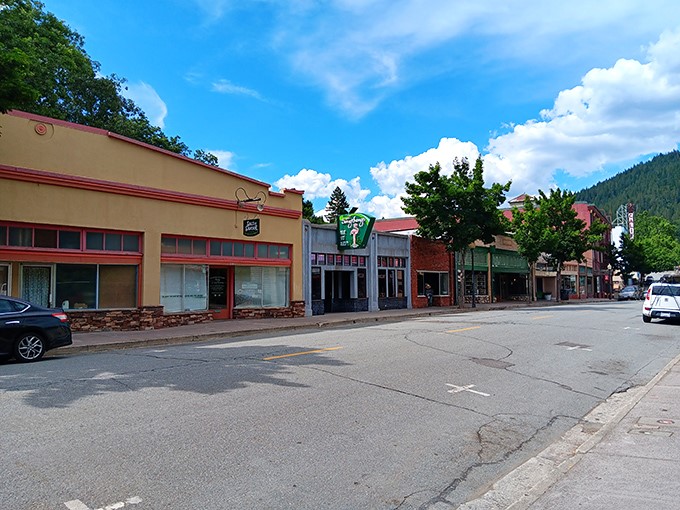 Dunsmuir's quiet main street invites you to slow down and remember when towns were built for people, not Instagram posts.
