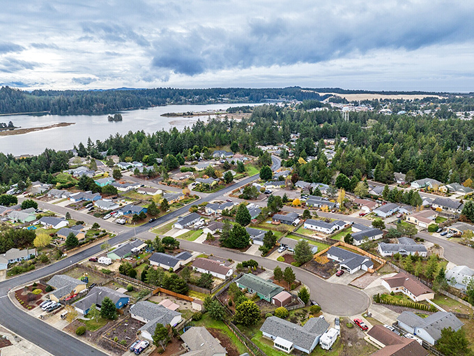 Florence from above looks like a Monopoly board where waterfront properties don't require breaking the bank to buy.