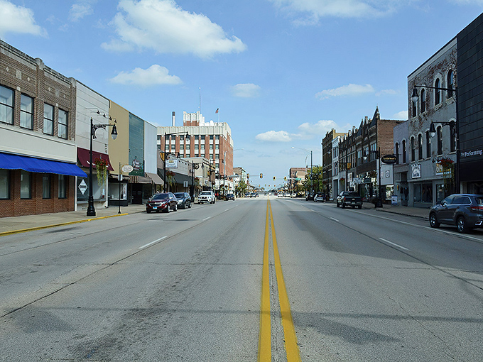 Galesburg's Main Street stretches out like a welcome mat, inviting you to slow down completely.