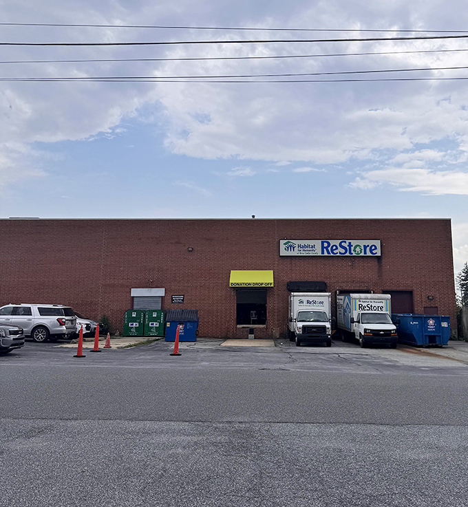 ReStore's loading dock might not look glamorous, but it's the gateway to home improvement heaven where budgets stretch like magic.