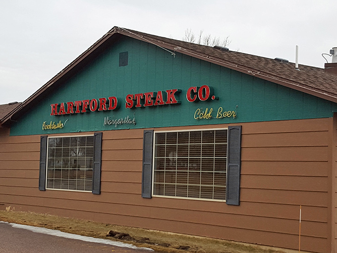 Hartford Steak Co.'s unassuming exterior hides a treasure trove of flavor. Like finding a diamond in your backyard!